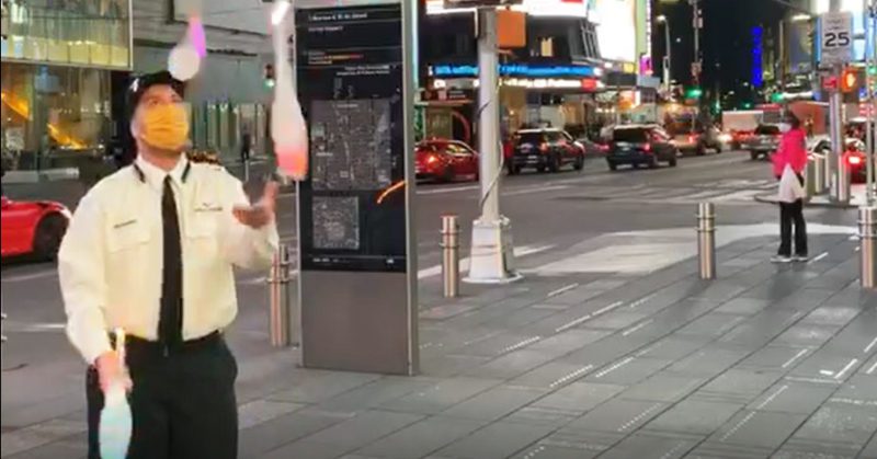 Richard Holmgren "Giving Miles of Smiles" During NYC COVID-19 Charter ...